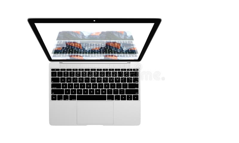 3d render of laptop stock illustration. Illustration of laptops - 136178574