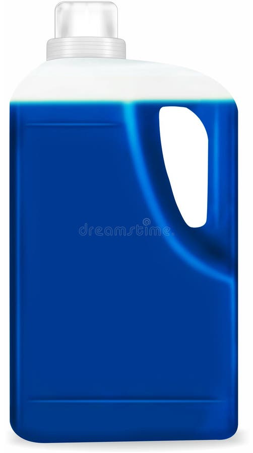 3d Render Large Capacity Transparent Detergent Bottle Stock ...