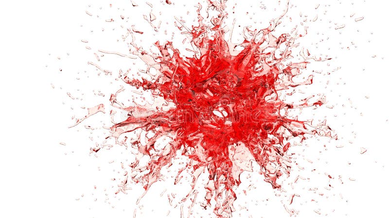 Red liquid splash stock illustration. Illustration of split - 112024078