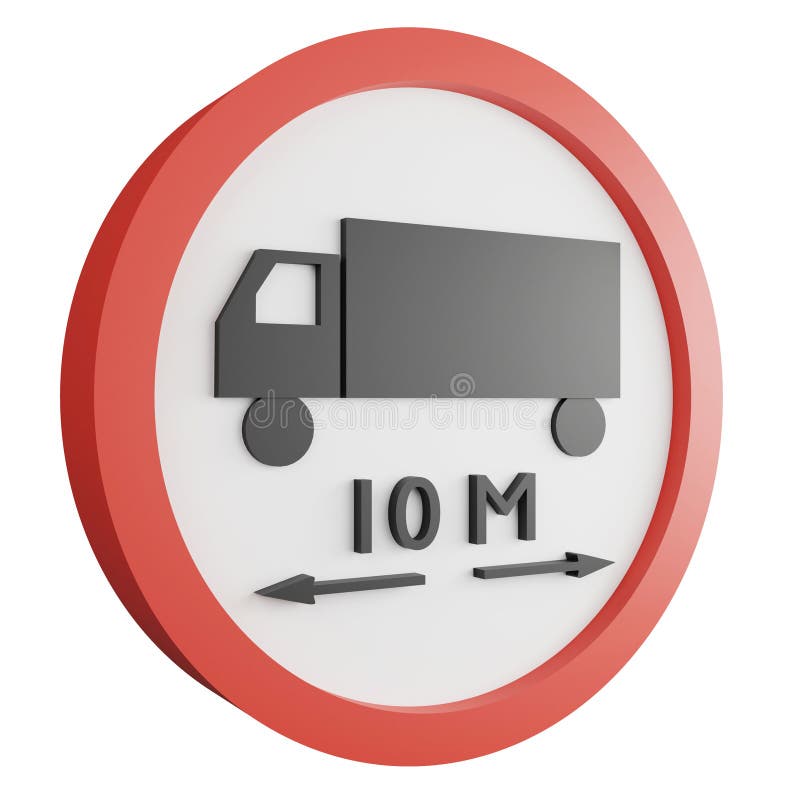 Length limit traffic sign stock illustration. Illustration of ...