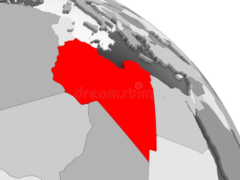 Map of Libya stock illustration. Illustration of libyan - 124907967