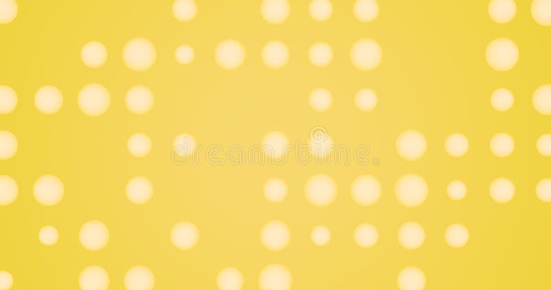 Render with Light Blurred Dots on Yellow Stock Illustration ...