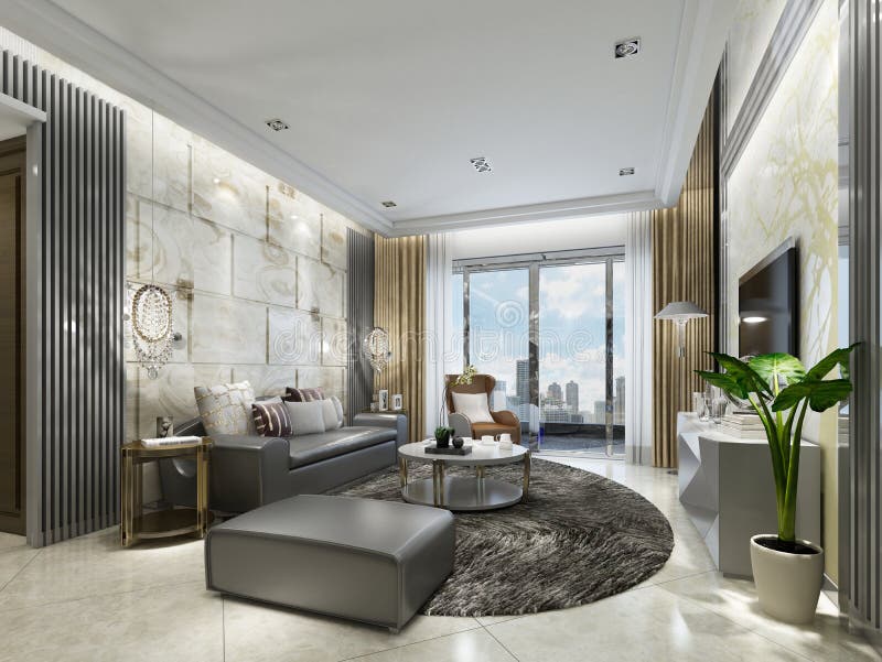 3d render living room stock illustration. Illustration of house - 147837221