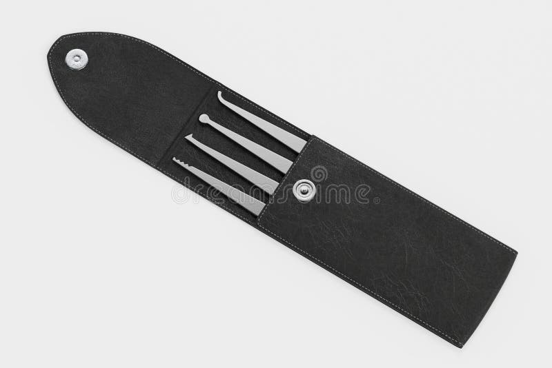 3D Render of Lock PIcks stock illustration. Illustration of render ...