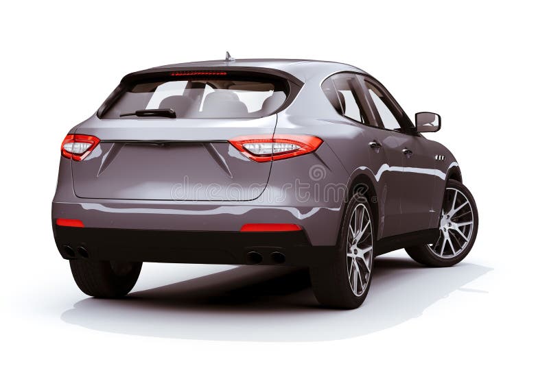 3d Render of Luxury SUV Car Stock Illustration - Illustration of ...