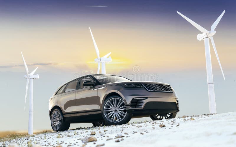 3d Render of Luxury SUV Car Stock Illustration - Illustration of luxury ...