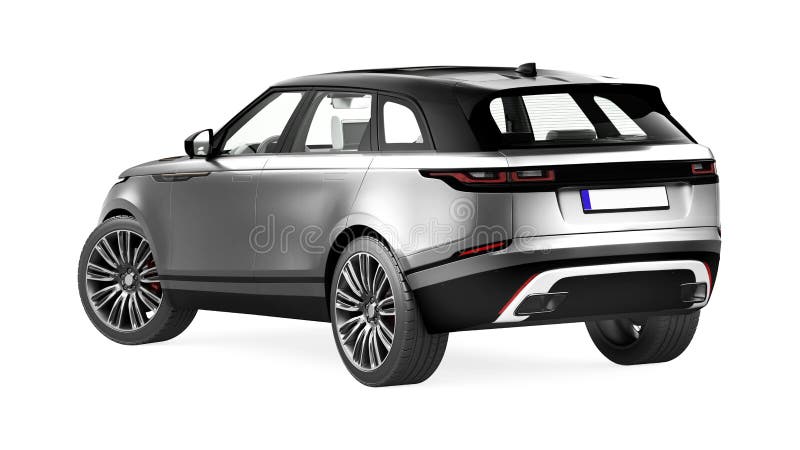 Suv Car 3d Model Concept Render Stock Illustration - Illustration of ...