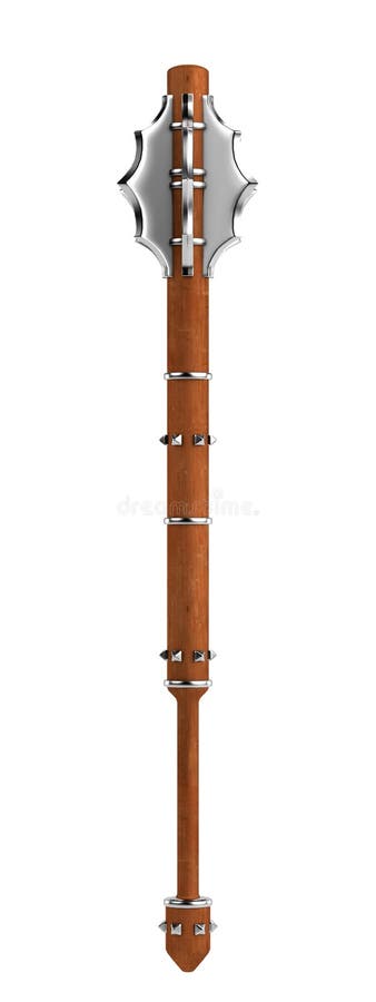 3d render of mace stock illustration. Illustration of model - 37257218