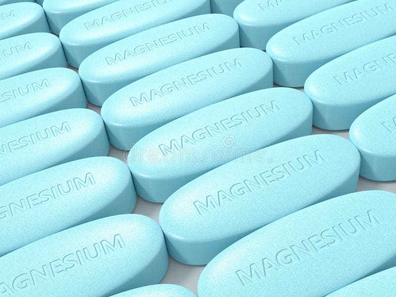 3d Render of Magnesium Pills Stock Illustration - Illustration of ...