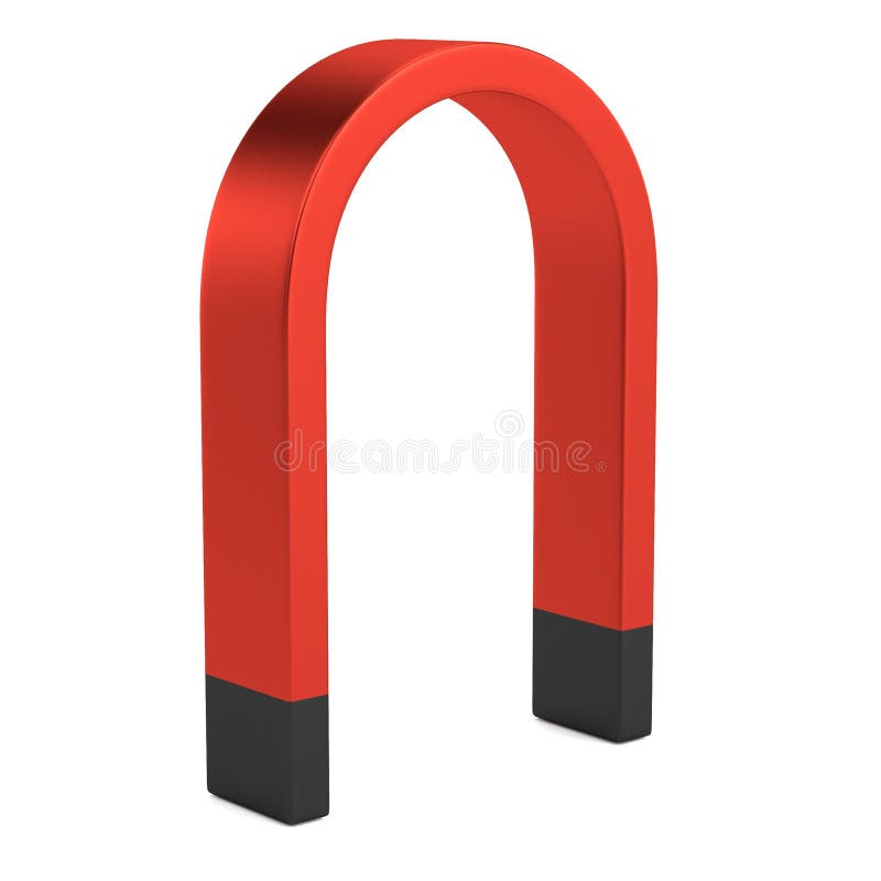 3d render of magnet stock illustration. Illustration of physics - 39809956
