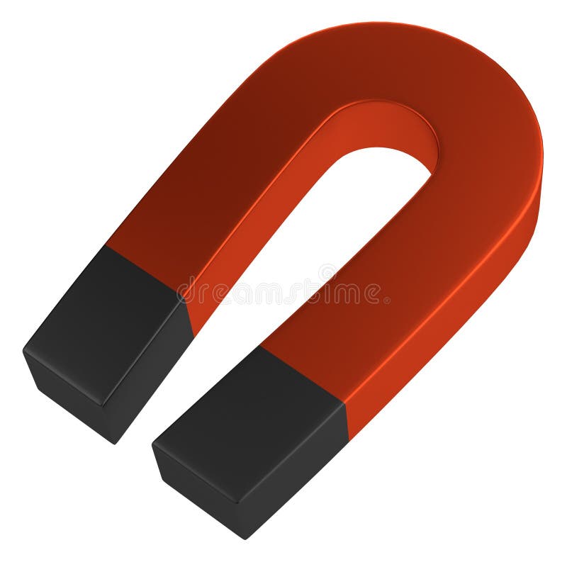 3d render of magnet stock illustration. Illustration of magnet - 40005390