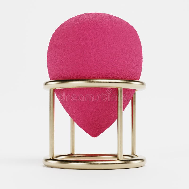 3D Render of Makeup Blender Stock Illustration - Illustration of face ...