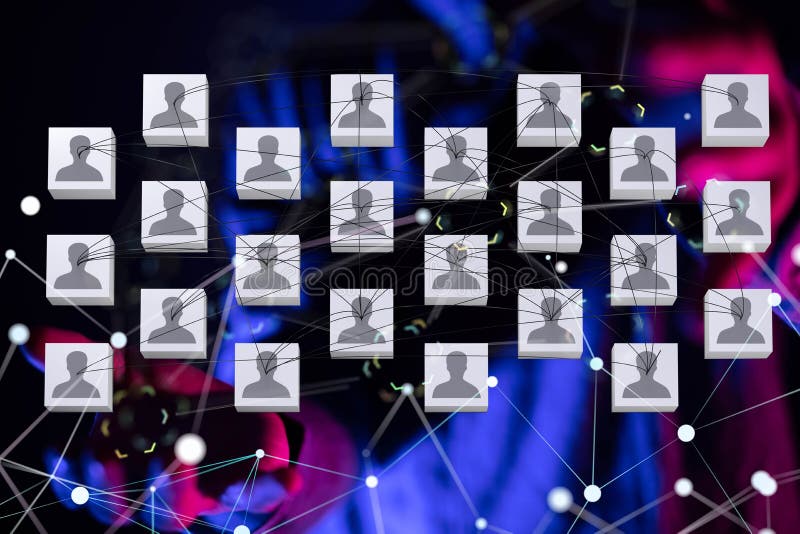 3d Render of Man Tapping on Hologram of Network of Interconnected Dots ... 3d Render of Man Tapping on Hologram of Network of Interconnected Dots ...