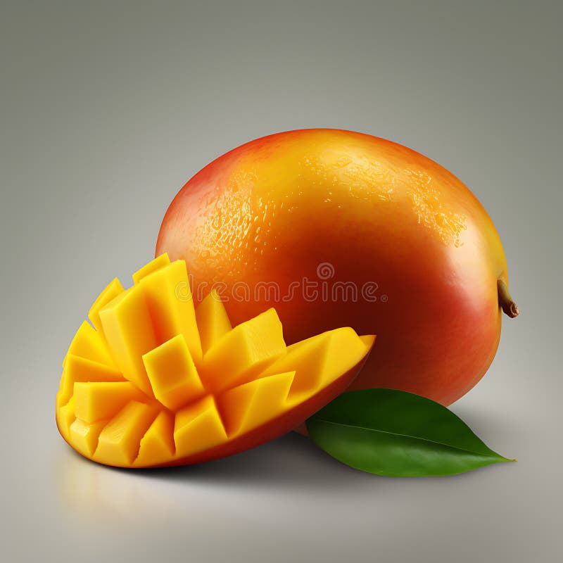 3D Render Mango Advert Ai Generator Stock Illustration - Illustration ...