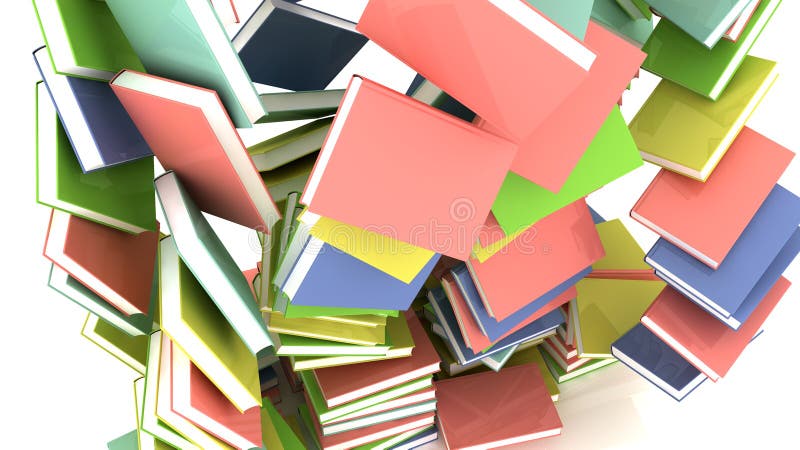 Stack Falling Books Stock Illustrations – 79 Stack Falling Books Stock ...