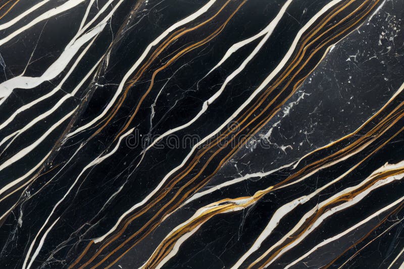 3d Render of Marble Stone Texture Pattern, White and Black Flowy ...