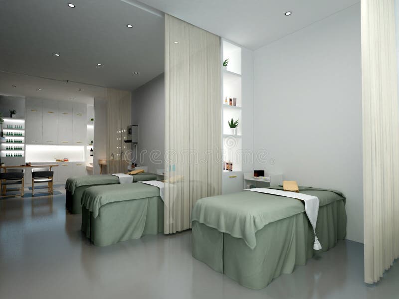 3d Render of Massage and Spa Center Stock Photo - Image of aroma ...