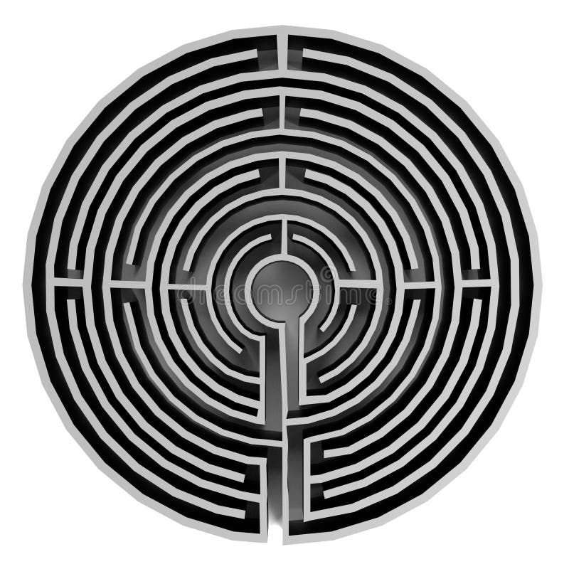 3d render of maze stock illustration. Illustration of puzzle - 39549071