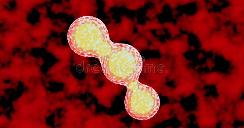 3d Render with Merging Cells Stock Illustration - Illustration of ...