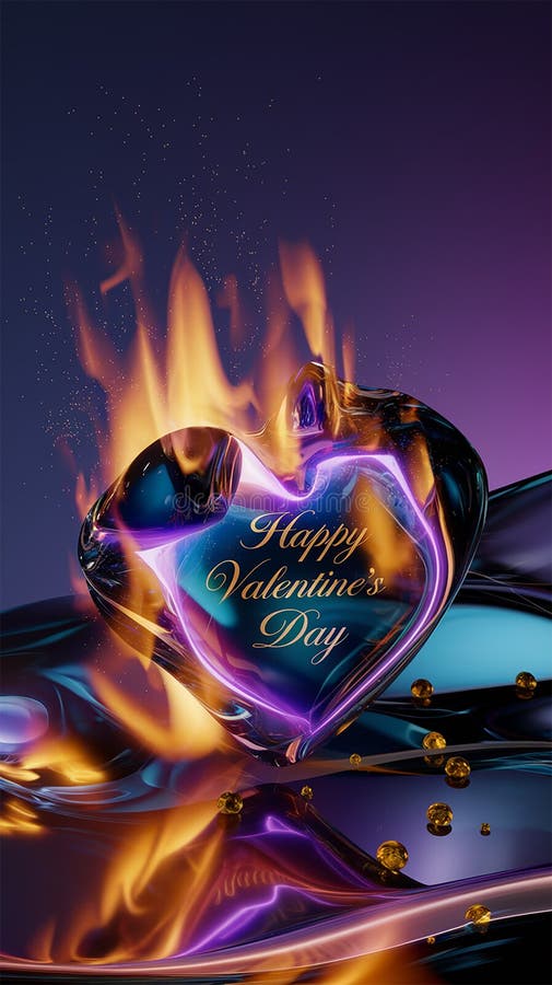 A 3D Render of a Mesmerizing Piece of Art Capturing the Essence of Love ...