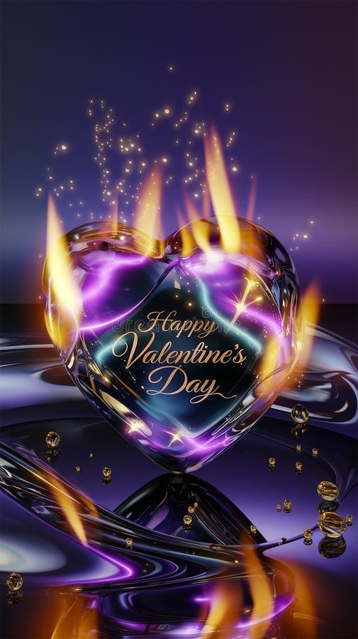 A 3D Render of a Mesmerizing Piece of Art Capturing the Essence of Love ...