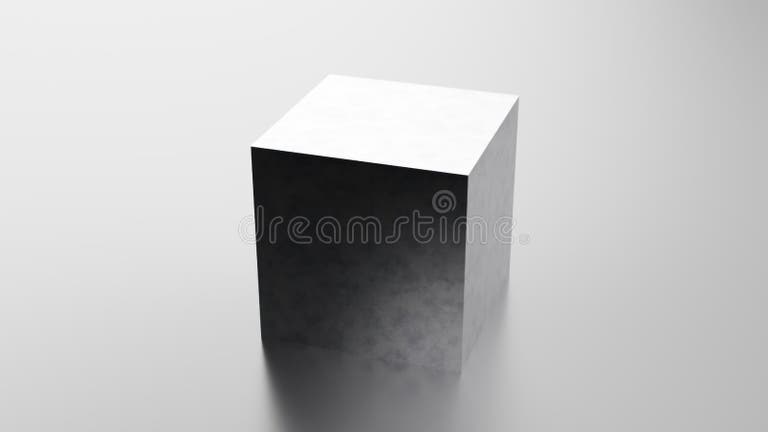 3d render Metal cube stock illustration. Illustration of game - 340540741