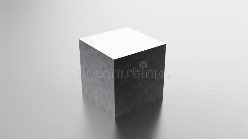 3d render Metal cube stock video. Video of modern, luck - 340541607