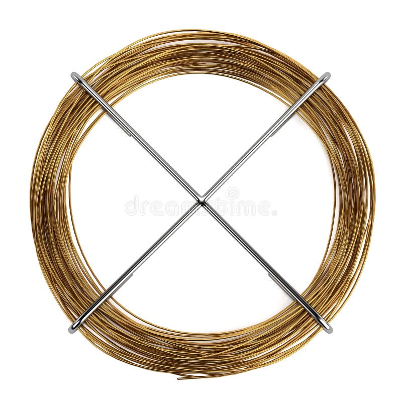 3d render of metal wire stock illustration. Illustration of render ...