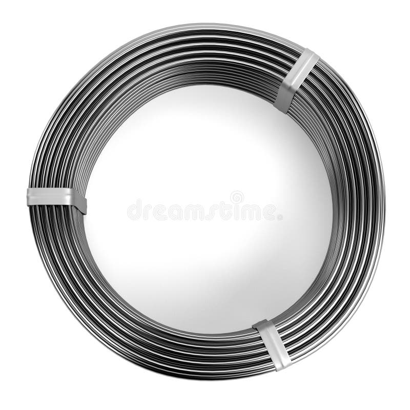 3d render of metal wire stock illustration. Illustration of render ...