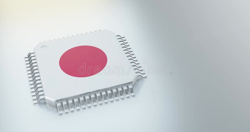 3d Render of Microchip or Semiconductor Chip, for Computing Stock Video ...