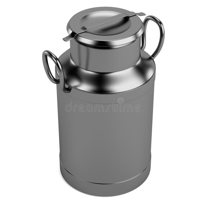 3d render of milk barrel stock illustration. Illustration of container ...
