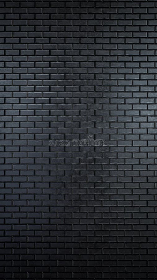 Stylized Black Brick Wall Texture Vertical Stock Illustration ...