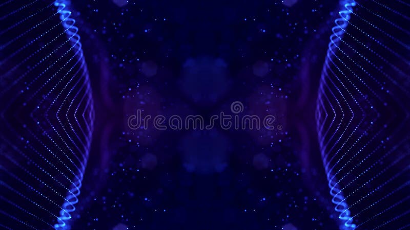 3d Render. Mirror Structure. Blue Motion Design Background with ...