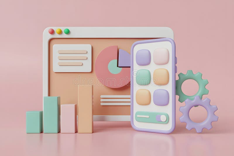 Stylized Mobile App Interface Stock Illustrations – 3,656 Stylized ...