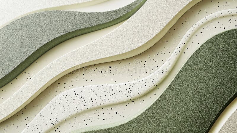 3d Render of a Modern Abstract Background with Smooth Flowing Lines and ...