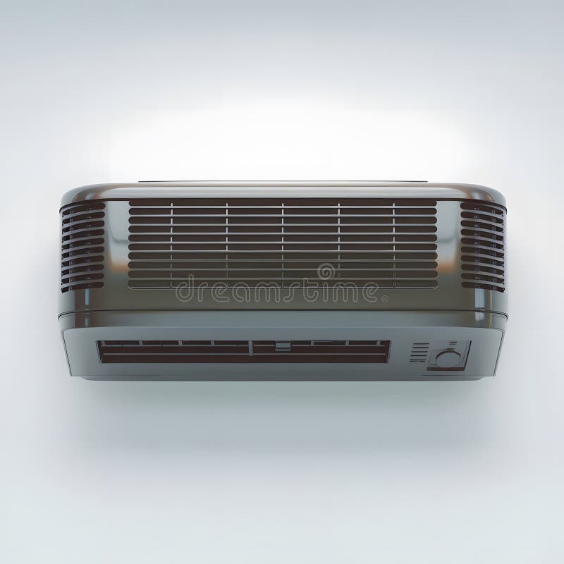 3D Render of a Modern Air Conditioner Stock Illustration - Illustration ...
