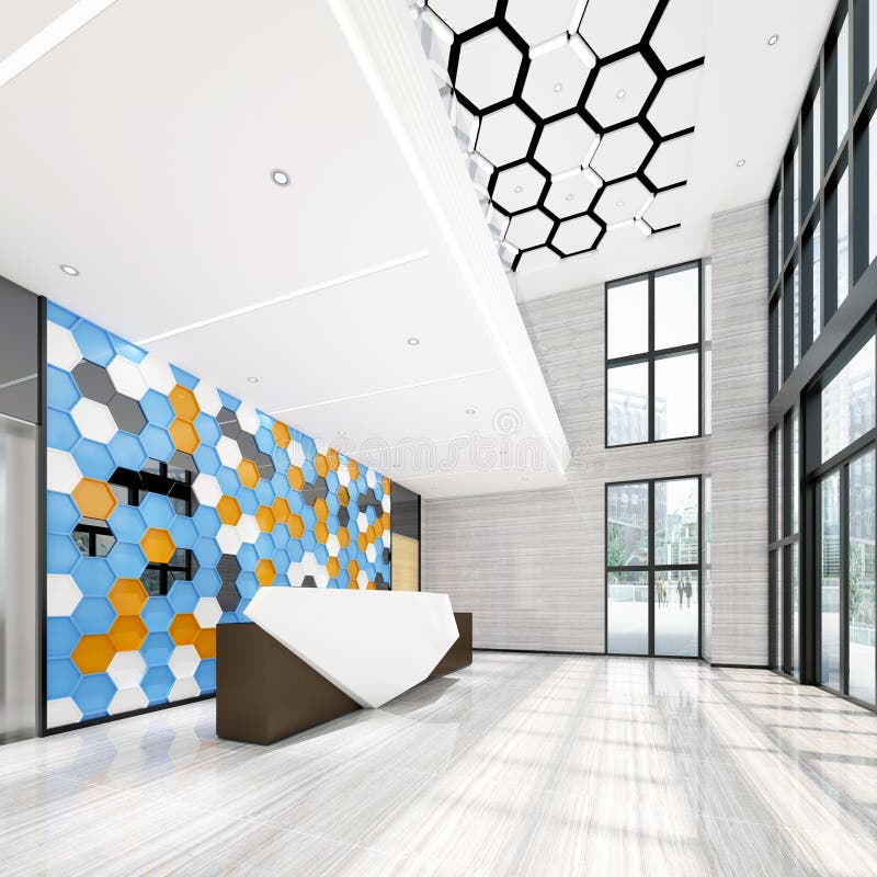 Reception Interior Render Stock Illustrations – 5,890 Reception ...