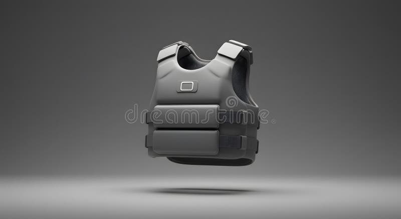 Advanced Bulletproof Vest Design: 3D Render of Modern Body Armor for ...