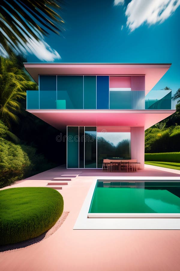 3D Render of a Modern House with Clean Lines and Sleek Design - Digital ...