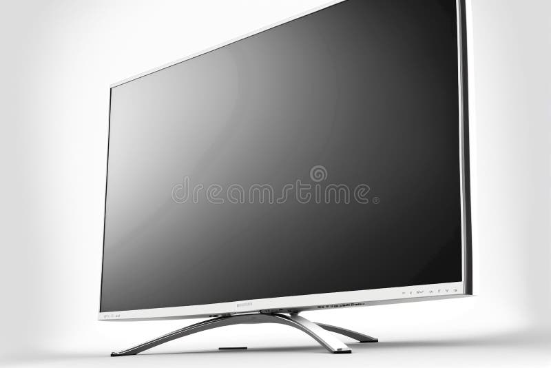 3D Render of a Modern LED Tv. Generative Ai Stock Illustration ...