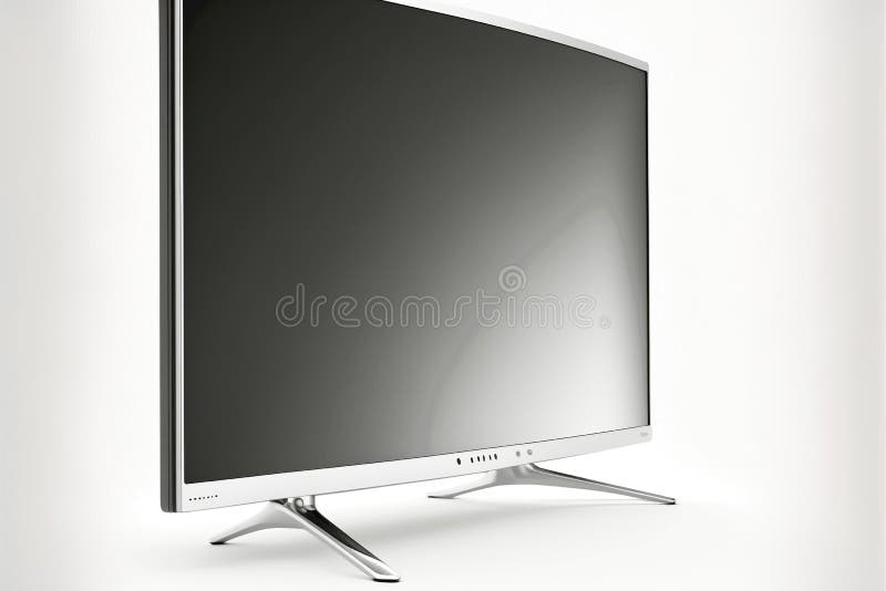 3D Render of a Modern LED Tv. Generative Ai Stock Illustration ...