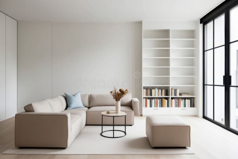 3d Rendering Open Space Lounge and Living Room with Wide and Spacious ...