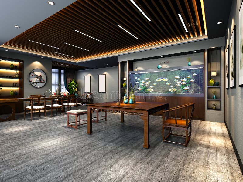 3d render modern office stock illustration. Illustration of corporate ...