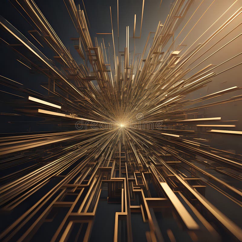 3d Render of a Modern Technology Background with Flowing Particles ...