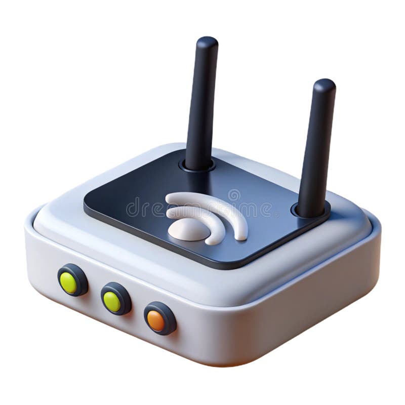 Prominent Illuminated White Wireless Symbol Stock Illustrations – 8 ...