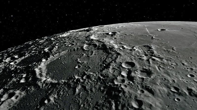 3d Illustration of the Moon. Elements of this Image Furnished by NASA ...