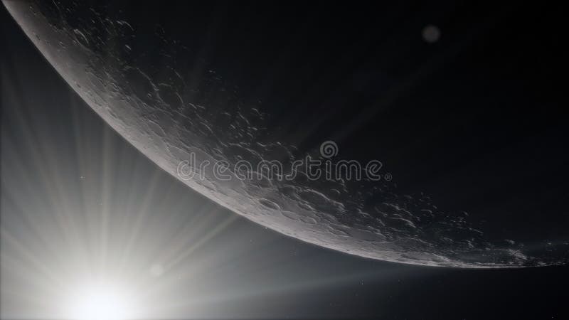 3d Render, Moon High Resolution Image, 4k in Outer Space, Surface. High ...