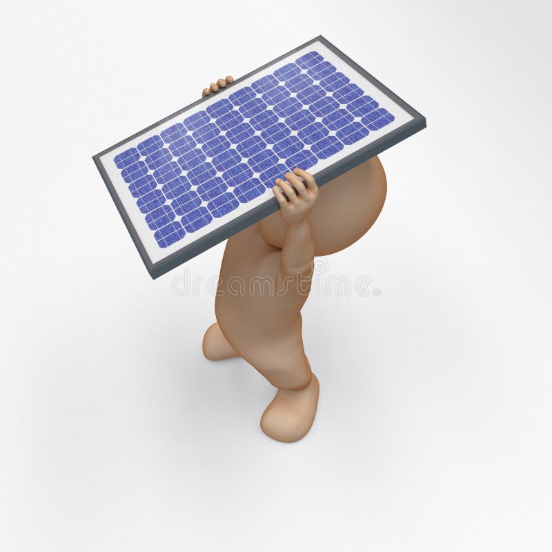 3D Morph Man with Energy Ratings Stock Illustration - Illustration of ...