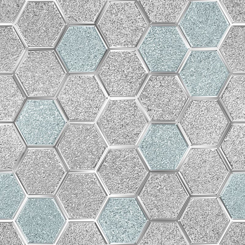 Colored Glass Seamless Texture for Window, 3d Illustration Stock ...