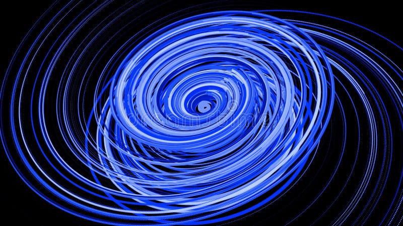 3d Render. Motion Design Bg of Flow Lines Form Helix and Abstract ...